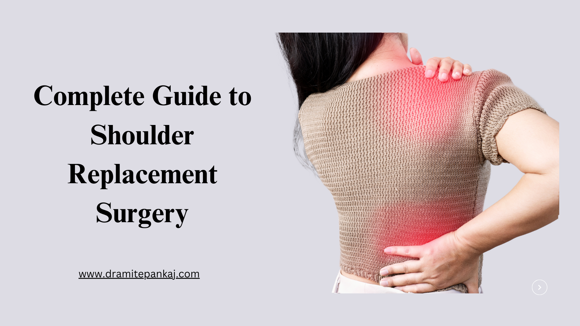 Complete Guide to Shoulder Replacement Surgery|Dr.Amite Pankaj